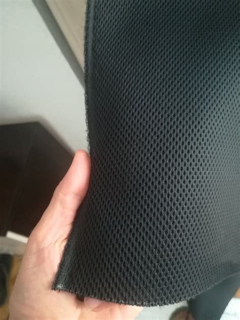Black 3d Spacer Mesh Fabric 185cm Width 4 Mm Thickness Sold By The