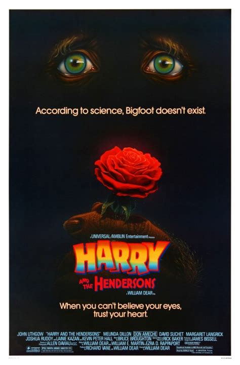 Harry And The Hendersons Movie Poster Imp Awards