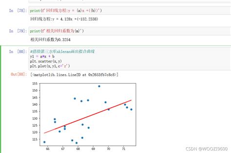 Excel和jupyter实现数据的线性回归woozi9600l²的博客 Csdn博客