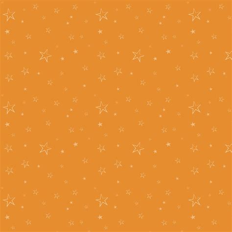 Premium Vector Orange Seamless Pattern With Stars Vector Background