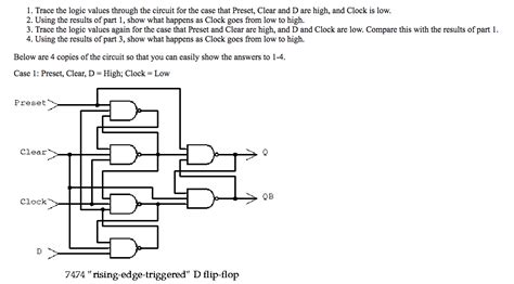 Solved Trace The Logic Values Through The Circuit Starts