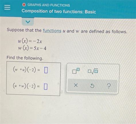 solved iii o graphs and functions composition of two