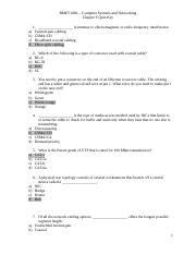 BMET Chapter Quiz Key Docx BMET Computer Systems And Networking Chapter Quiz