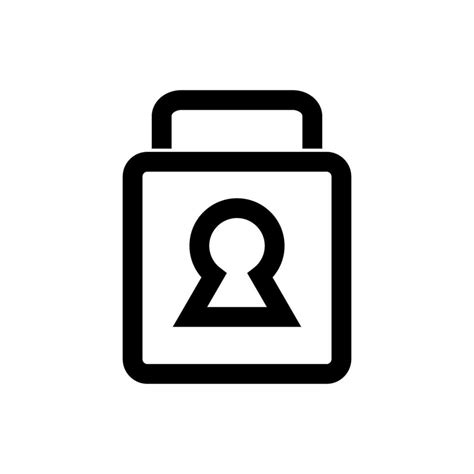 Padlock Icon Security Lock Vector Vector Art At Vecteezy