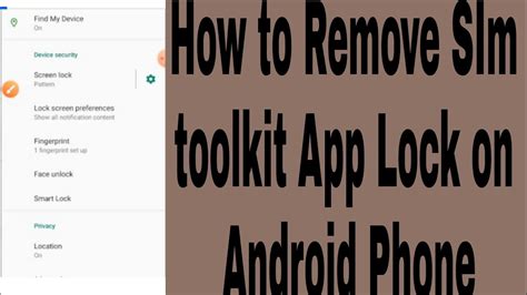 How To Remove Sim Toolkit App Lock On Android Phone Youtube