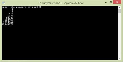 c program for left hand side right angle triangle c programs