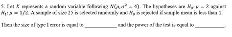 solved 5 let x represents a random variable following