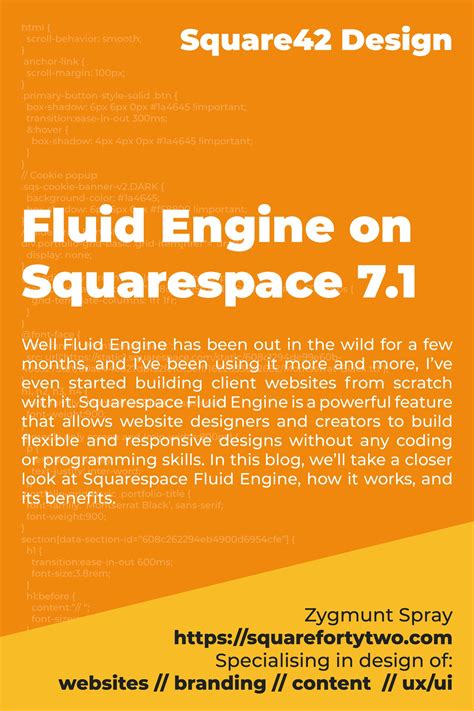 Fluid Engine On Squarespace 71 Square42 Design