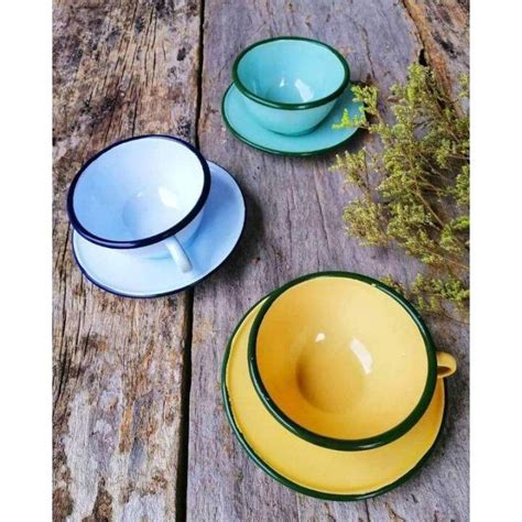 Set Cawan Viral Enamel 6 Pcs Lazada