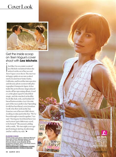 Lea Michele Teen Vogue Magazine March 2014 • Celebmafia