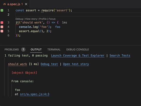 wallaby with jest does not correctly output `assert` expectations