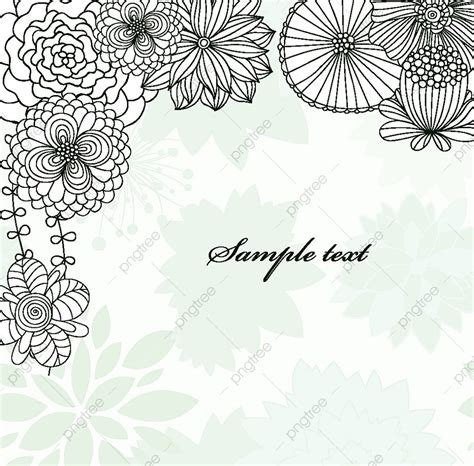 Vector Abstract Floral Background Template Download On Pngtree