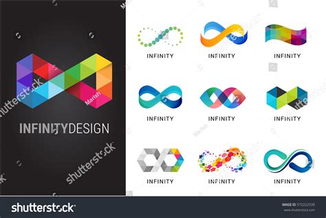 Colorful Abstract Infinity Endless Symbols Icon Stock Vector Royalty Free 572222539 Shutterstock