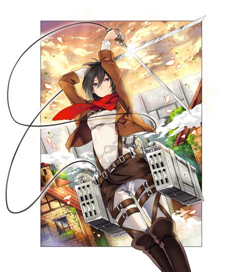 Mikasa Ackerman Shingeki No Kyojin Drawn By Ririkuto Danbooru