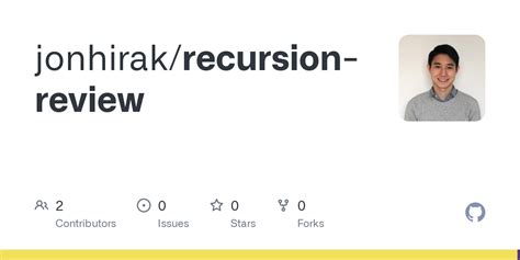 GitHub Jonhirak Recursion Review