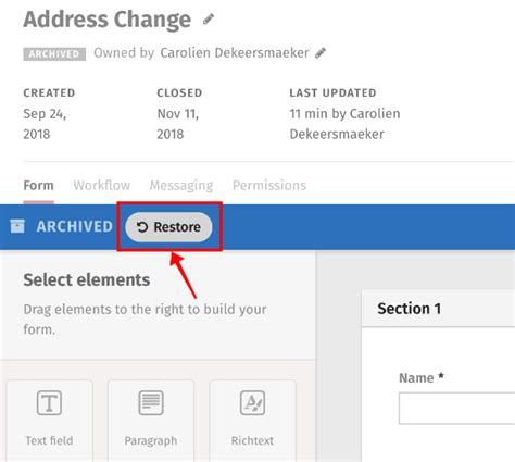 Archive And Delete Forms ThoughtFarmer Helpdesk