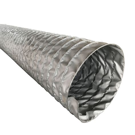 Fiberglass Heating Duct High Temperature Flexible Ducting For Hvac