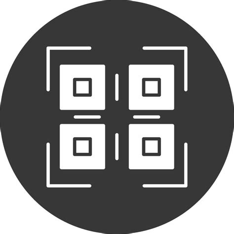 Qr Code Glyph Inverted Icon 43433060 Vector Art At Vecteezy