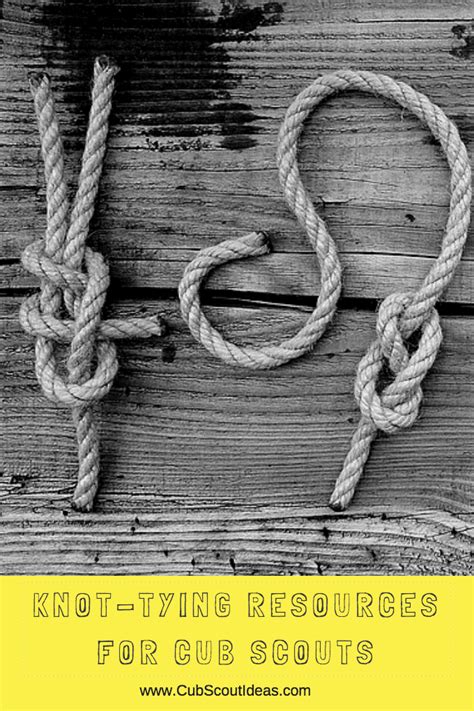 Cub Scouts Rope Knot Tying