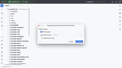 opening the dependency matrix jetbrains guide