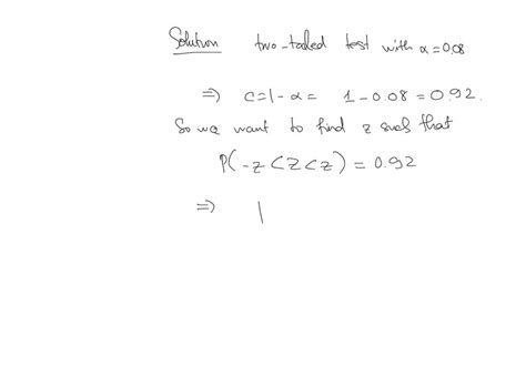 solved using the z table the standard normal distribution table