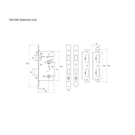 Bathroom Lock Dimensions At Charli Light Blog