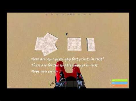 Pixel Gap Foot Prints Rust Base Building YouTube
