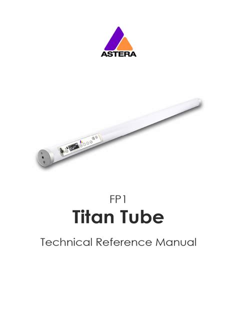 Fp1 Titantube Technicl Reference Manual V1 Pdf Rechargeable Battery