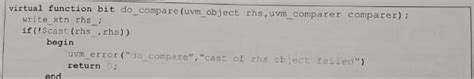 Why Do Compare Need To Arguments Specially Why Second Arguments Of Uvm Comparer Comparer UVM