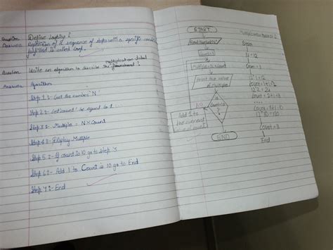 Pis Vadodara Std 5 Computer Algorithm And Flowchart