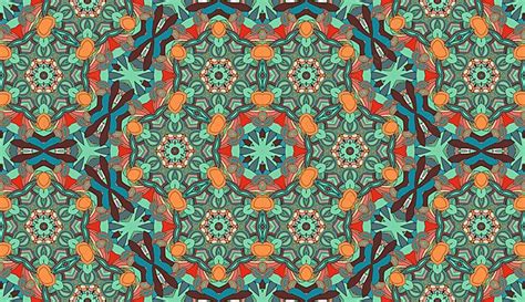 Seamless Circular Vector Pattern Background Wallpaper Bohemian Vector Background Image And