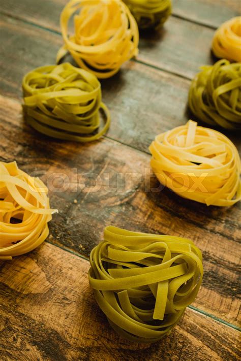 Different Types Of Colored Pasta Stock Image Colourbox