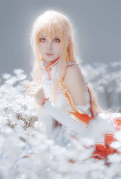 《刀剑神域》亚丝娜cosplay 次元岛