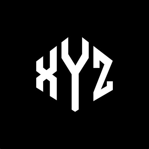 XYZ Letter Logo Design With Polygon Shape XYZ Polygon And Cube Shape Logo Design XYZ Hexagon