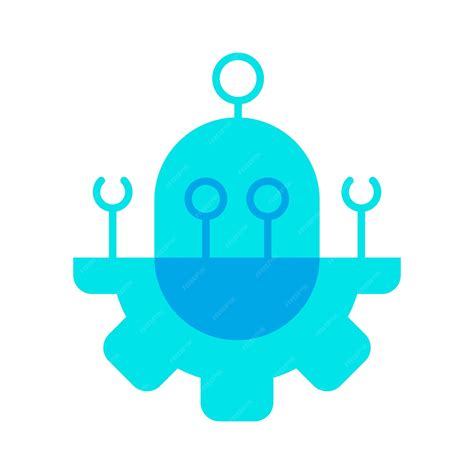 Premium Vector Robot System Automation Icon Vector Illustration