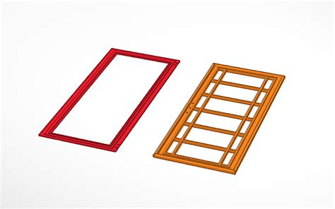 3d Design Print Door Thin Plastic Tinkercad