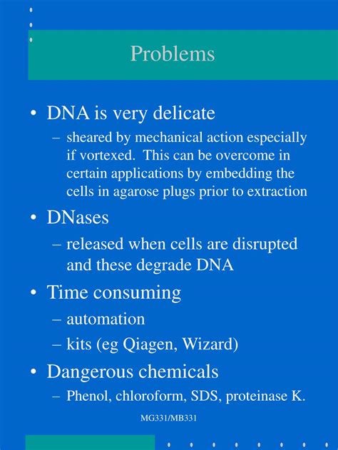 Ppt Dna Isolation Objectives Of This Lecture Powerpoint Presentation Id 376661