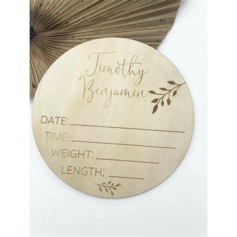 Leaf Birth Announcement Timber Tinkers Tinker Ts