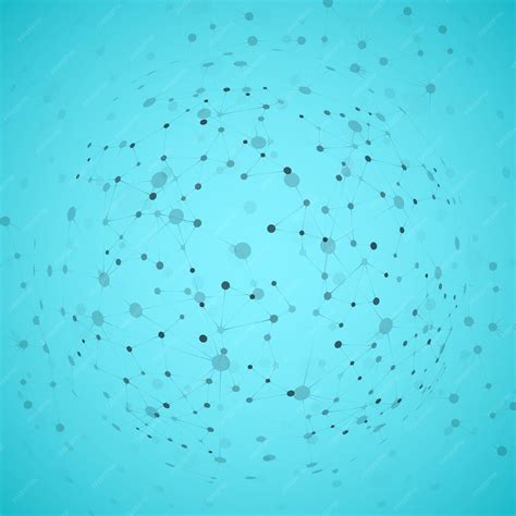 Premium Vector Molecular Structure Network Connection Abstract