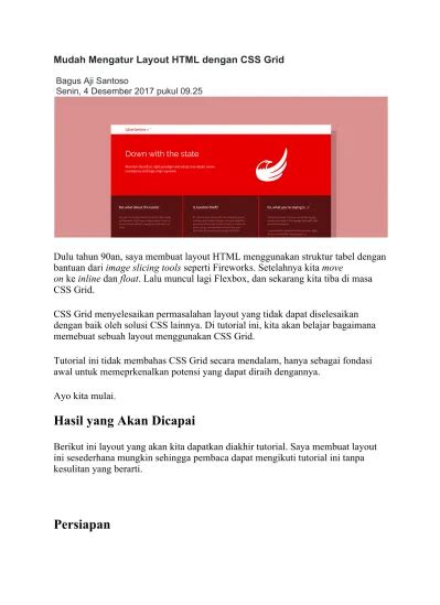 Mudah Mengatur Layout Html Dengan Css Grid