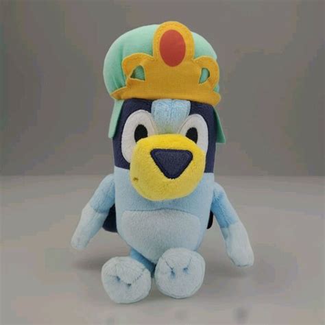 character toys princess bluey plush w crown cartoon character appx