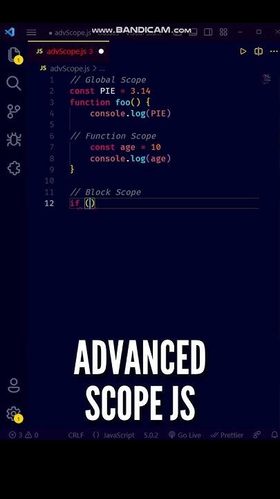 😍😍 Global Function And Block Scope In Advanced Javascript Shorts