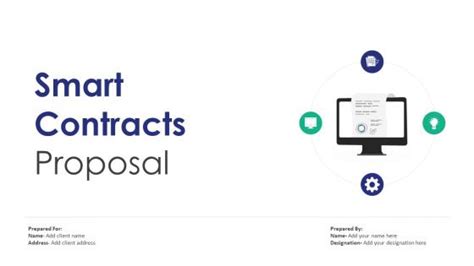 smart contracts proposal powerpoint presentation and slides ppt