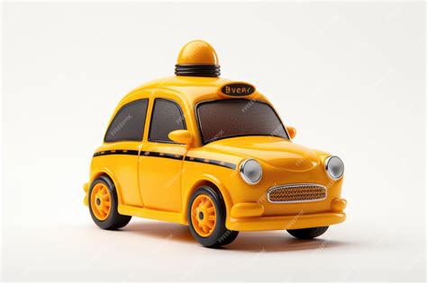 Premium Ai Image The Design Features A Yellow Cab Toy Machine Set