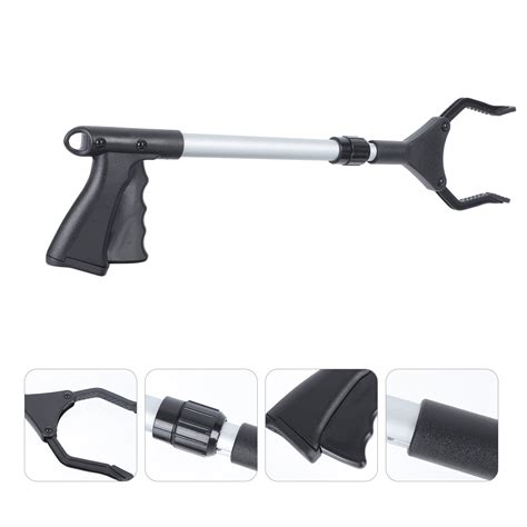 Omeite Retractable Short Aluminum Alloy Garbage Clamp Sanitation