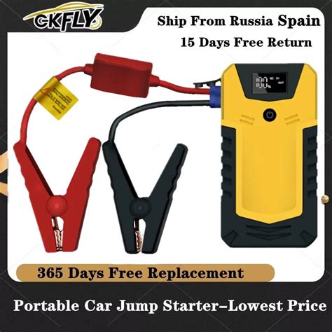 새로운 도착 자동차 점프 스타터 보조베터리 시작 장치 디젤 가솔린 자동차 배터리 충전기 자동차 배터리 부스터 버스터점프 스타터 Aliexpress