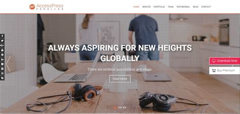 15 Best Free Parallax Wordpress Themes For 2023 Alley Themes