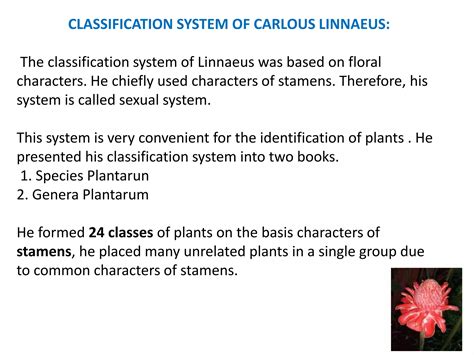 Artificial System Of Classification Pptx