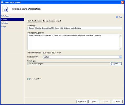 Monitoring Database Blocking Through Scom 2007 Custom Rules And Alerts