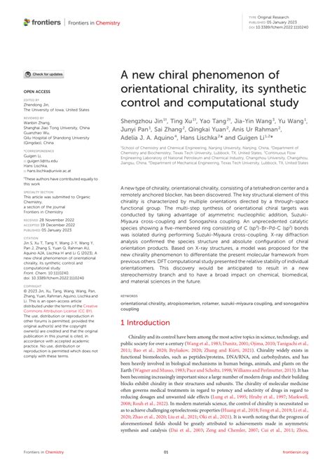 Pdf A New Chiral Phenomenon Of Orientational Chirality Its Synthetic Control And